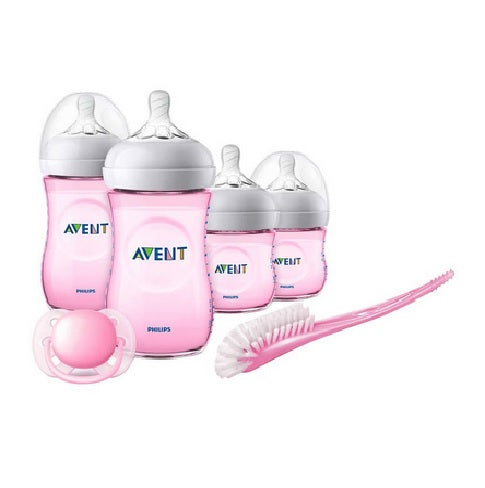 Philips Avent New Born Starter Set Natural Range Pink (SCD290/13 ...