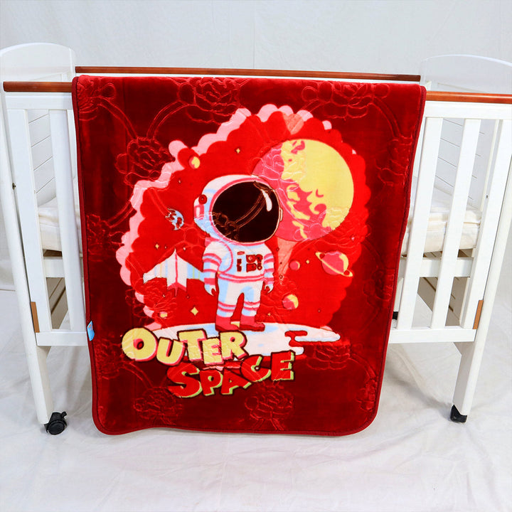 Tiny Tots Cot Cloudy Baby Blanket- Deep Red – Zubaidas Official™